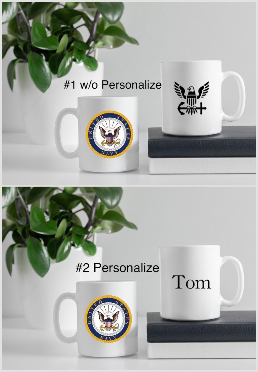 Military Mug, US Navy Mug, Navy Mug, Personalized Coffee Mug, Navy ...