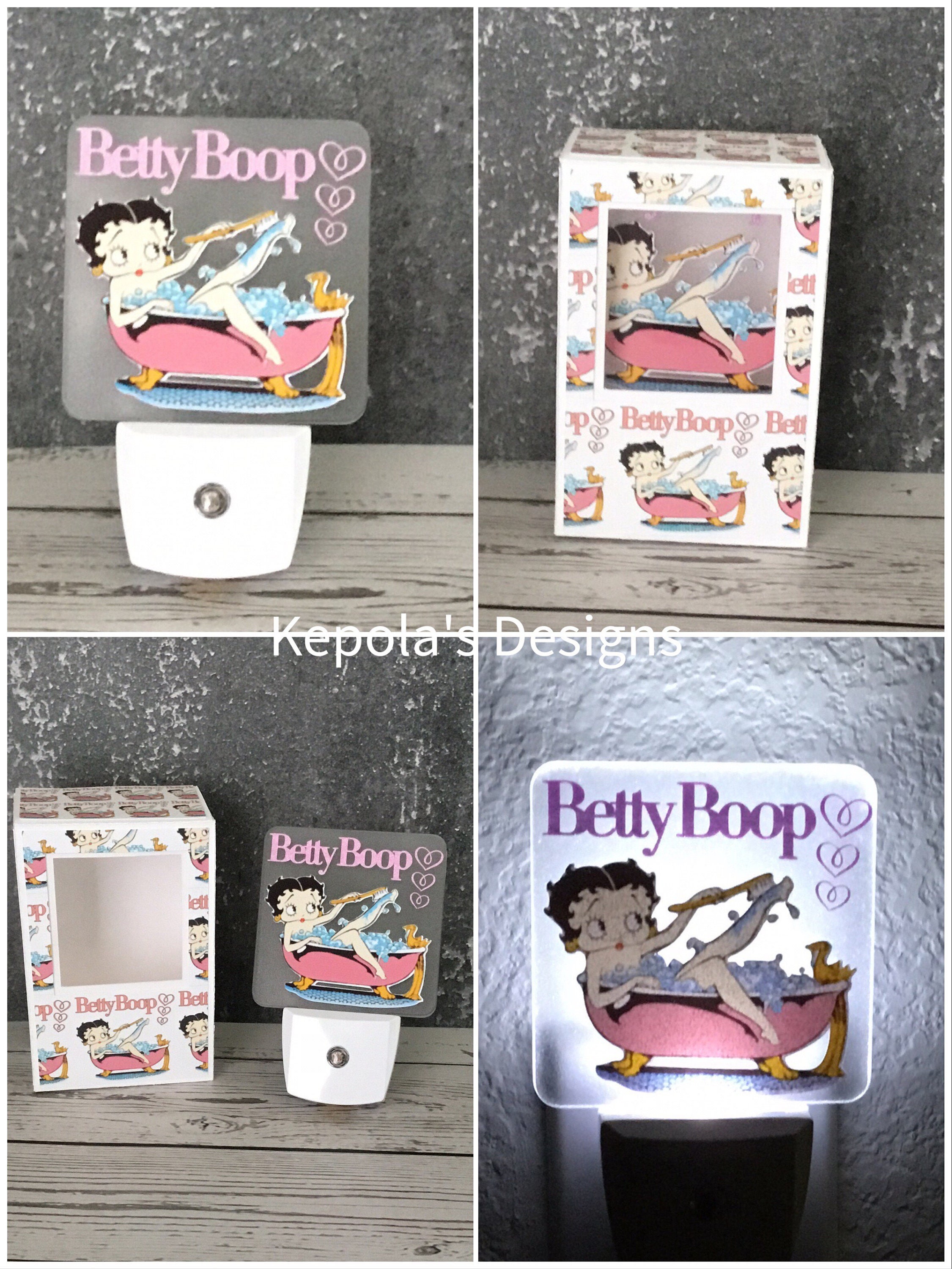 Betty Boop LED Night Light Personalized Night Light Plug in - Etsy