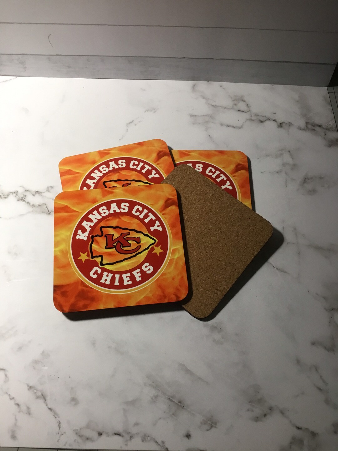 Kansas City Chiefs Coaster, Chiefs Coaster, Coaster, Sports Coaster ...