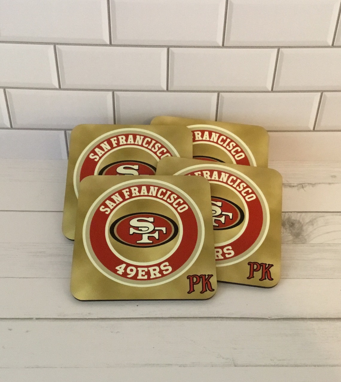 San Francisco 49ers Coaster Football Coaster 49ers Coaster - Etsy Italia
