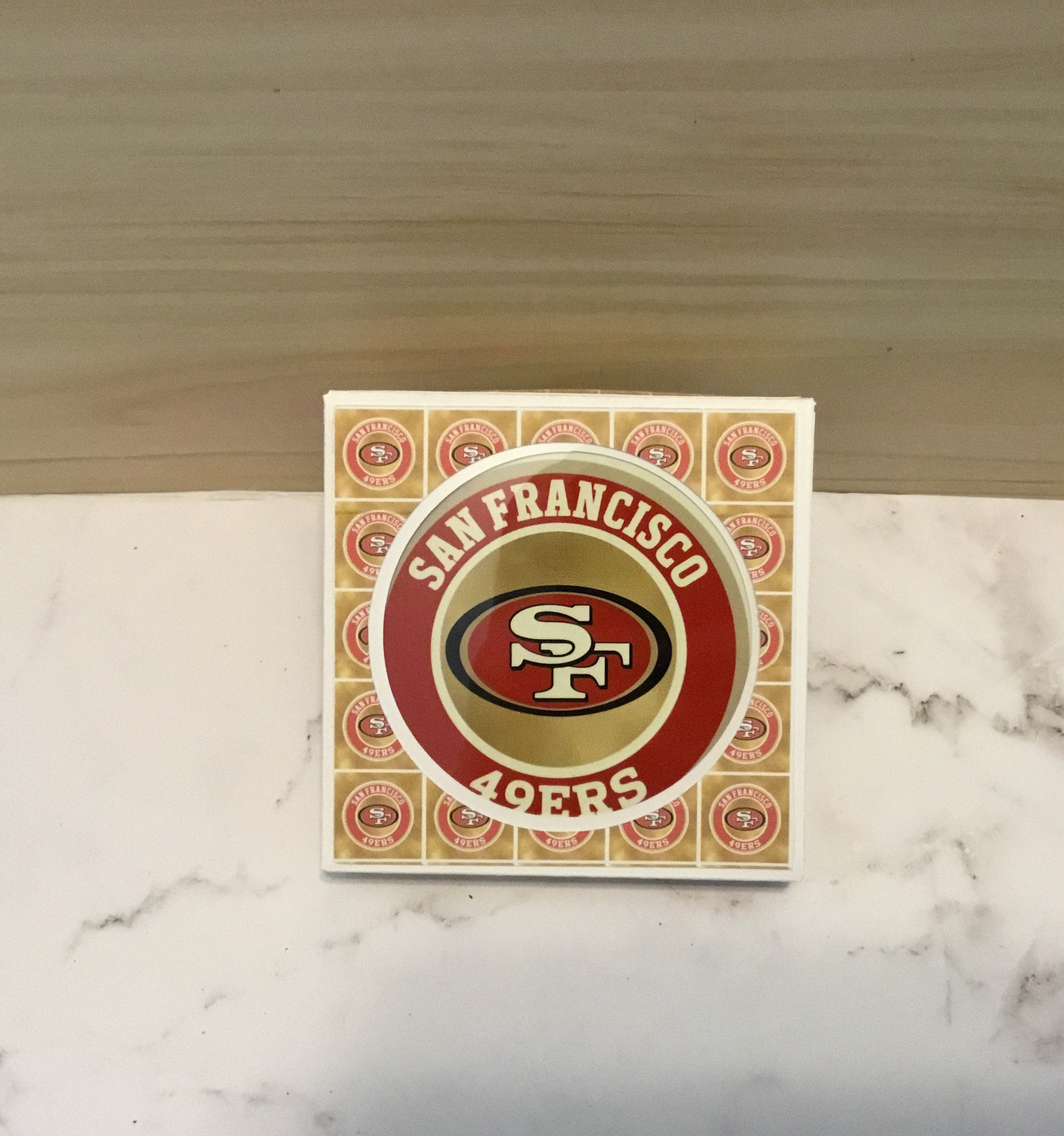 San Francisco 49ers Coaster Football Coaster 49ers Coaster | Etsy