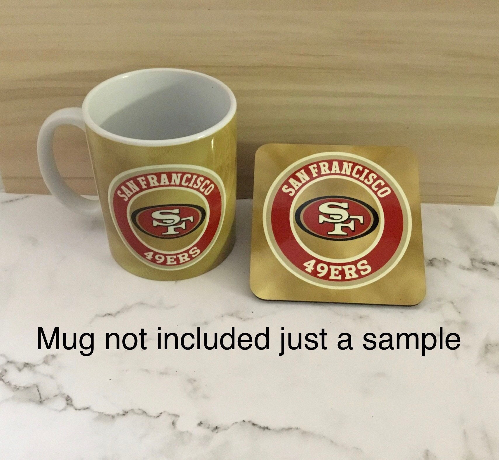 San Francisco 49ers Coaster Football Coaster 49ers Coaster | Etsy