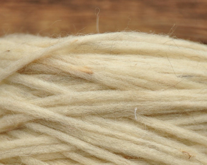 Undyed Creamy White Wool Yarn Pre Yarn Fiber for Spinning - Etsy