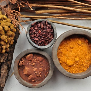 Pack of 5 Red Botanical Dyes - Indian Madder, Sappan, Alkanet, Lac ...