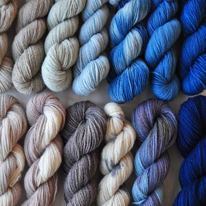 Naturally Dyed Fingering Weight Wool Yarn In 50 gram skeins | Etsy