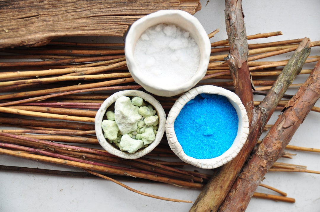 Set of Mordants for Natural Dyeing: 100 G Alum, 50 G Iron Sulfate and ...