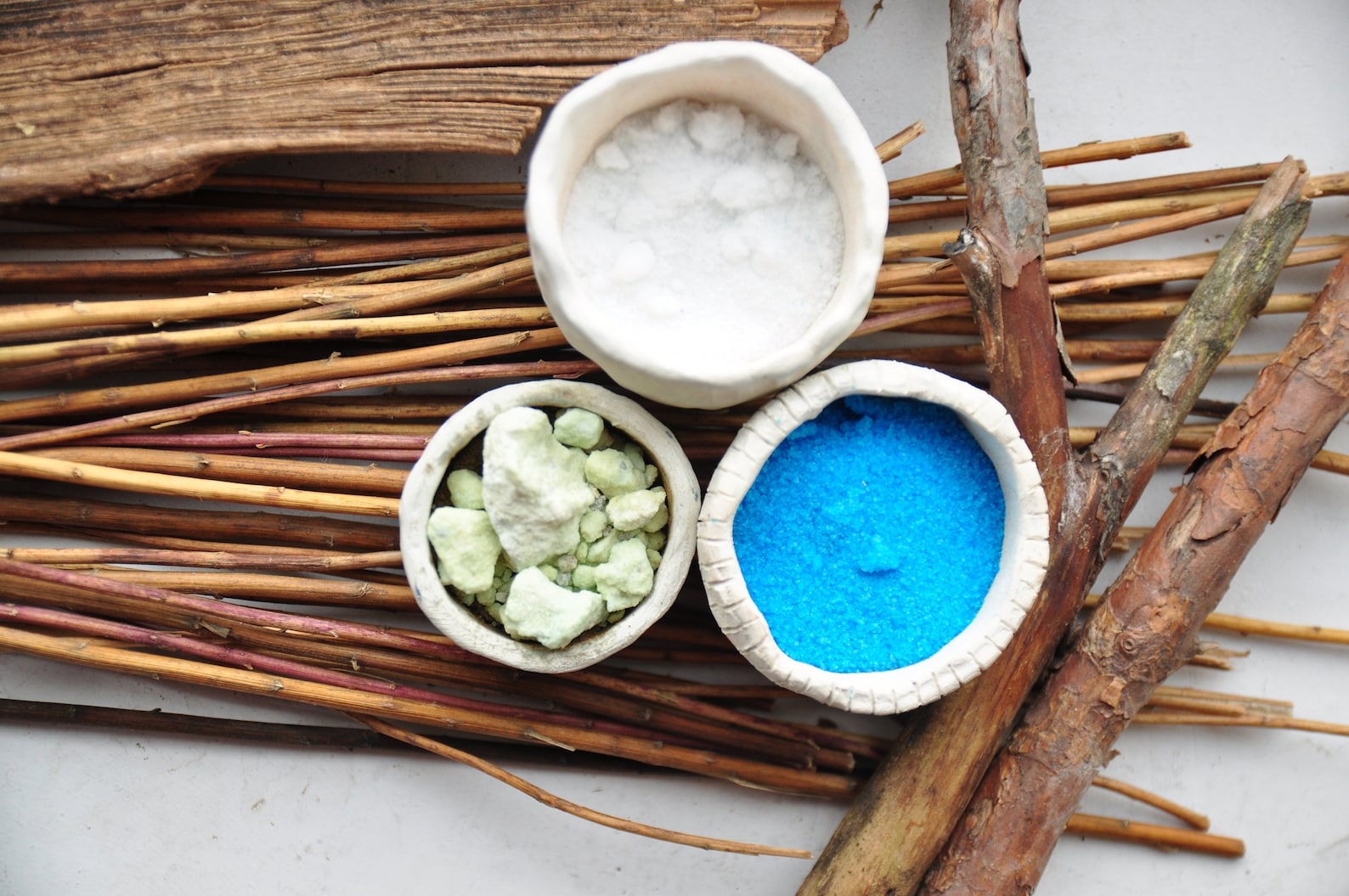 Set of Mordants for Natural Dyeing: 100 G Alum, 50 G Iron Sulfate and ...