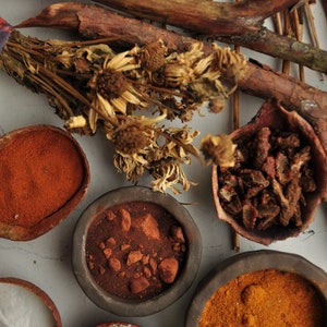 Pack of 5 Red Botanical Dyes - Indian Madder, Sappan, Alkanet, Lac ...