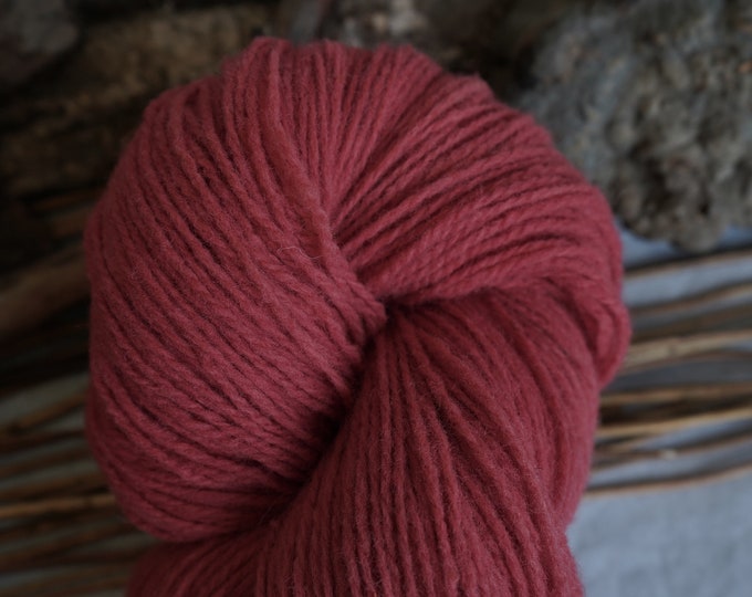 Naturally Dyed Red Worsted Wool Yarn Suitable for Tablet Weaving ...