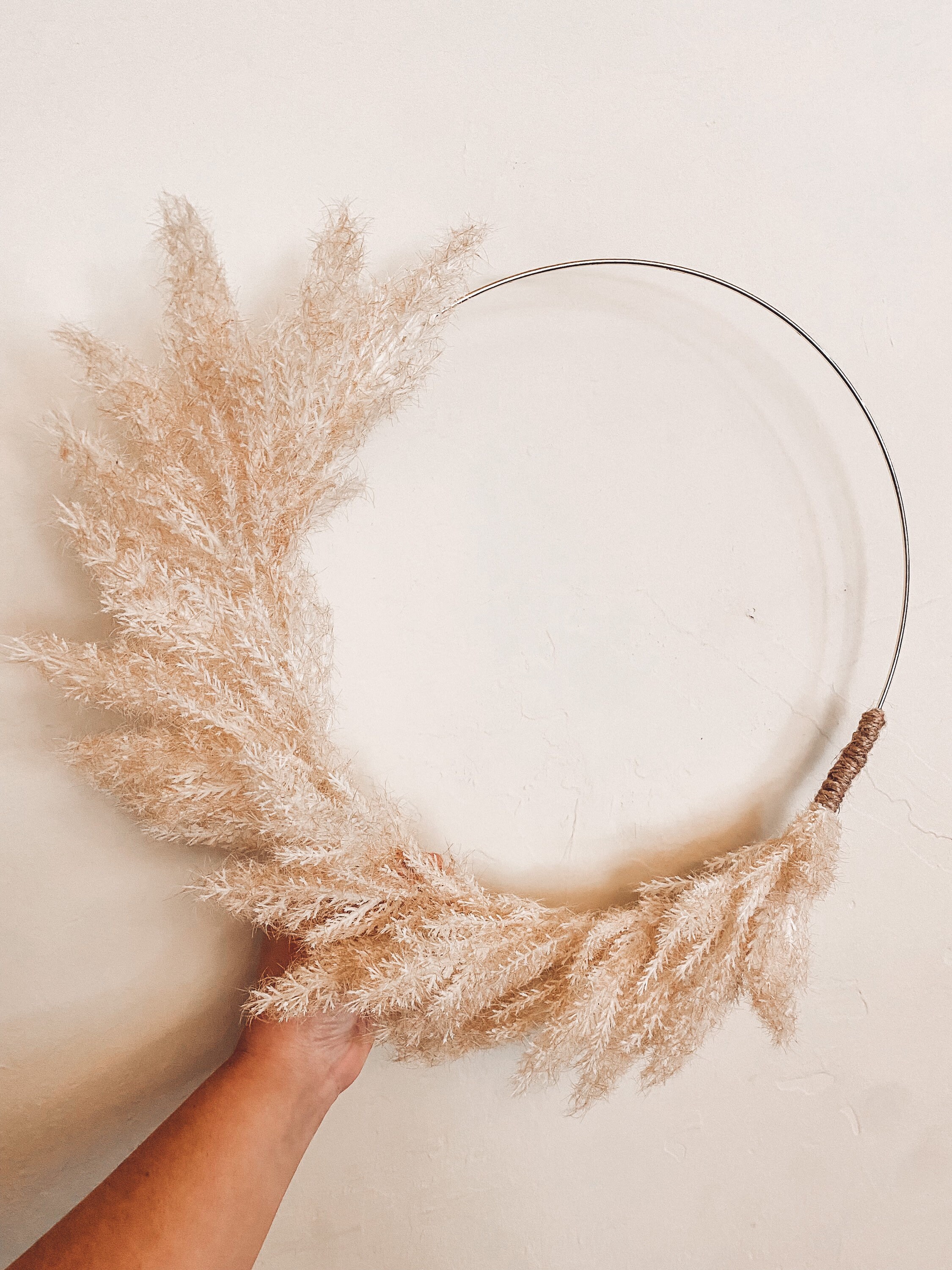 Pampas Grass Wreath Pampas Grass Decor Boho Wreath Boho - Etsy