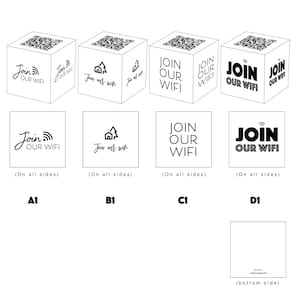 Wifi QR Code Wood Engraved Block Great for Guest Wifi - Etsy