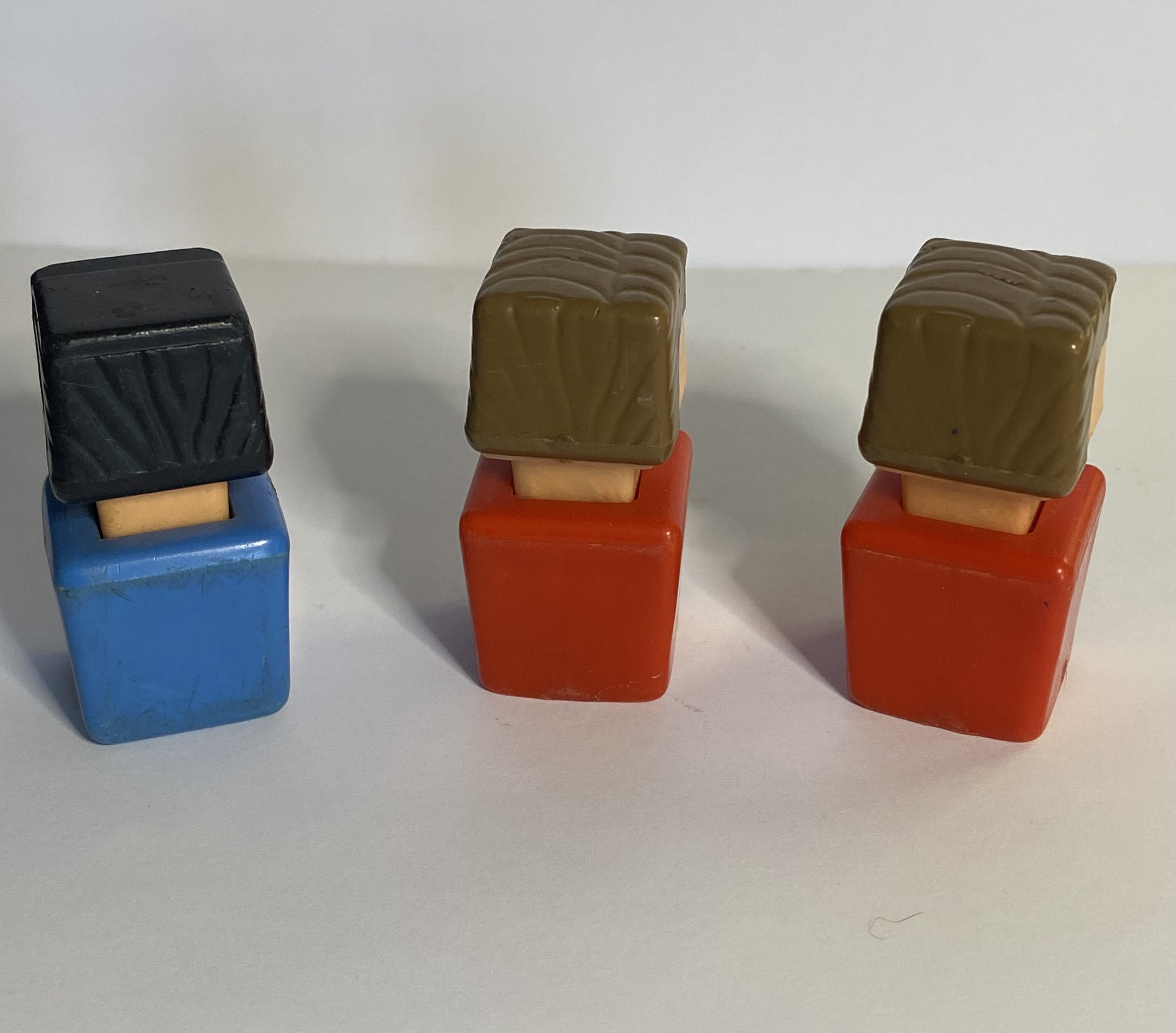 Vintage Playskool Blockhead Figures With Car - Etsy