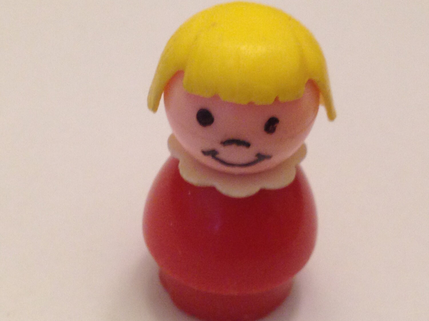 Vintage Fisher Price Little People Red Girl with Blonde Hair | Etsy