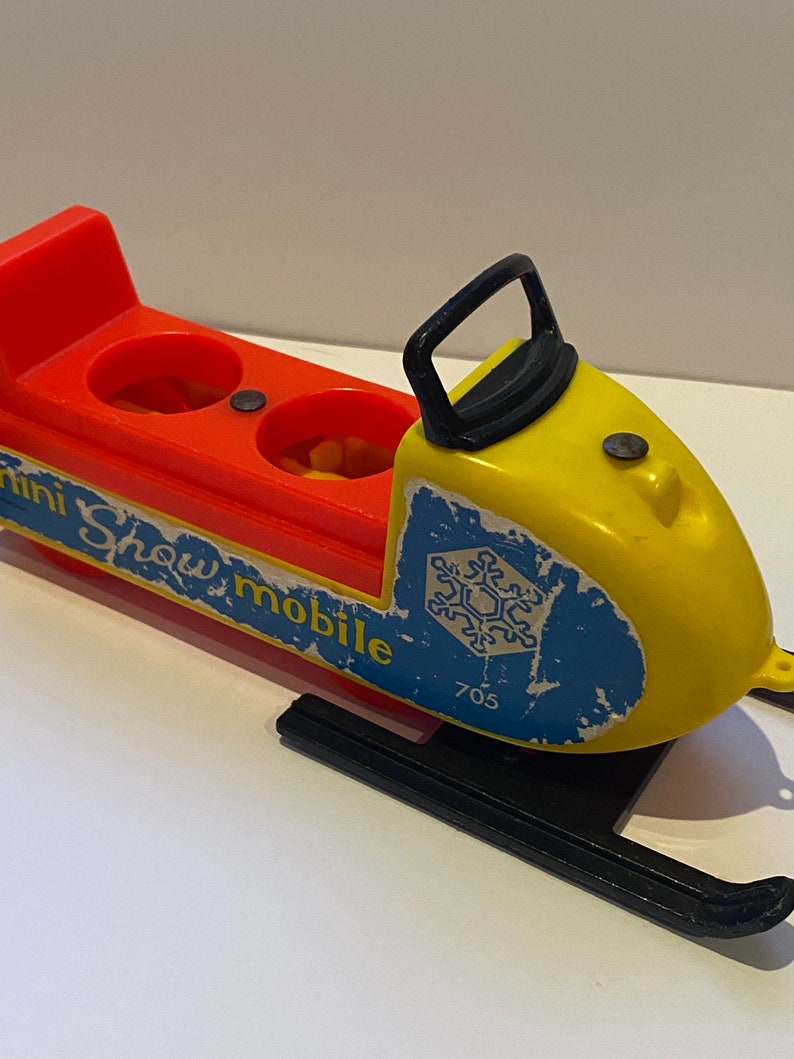 Vintage Fisher Price Little People Snowmobile - Etsy