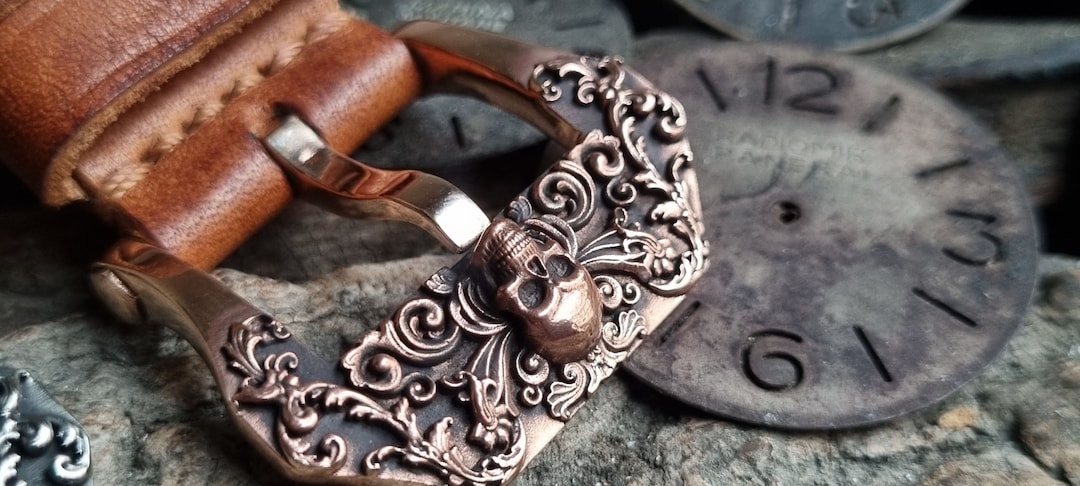 Handcraft Custom Made Chrome Hearts Skull Style Buckle Bronze Cusn8 for ...