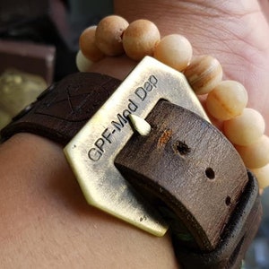 100% BRASS GPF Mod Dep Buckle for Panerai 24.5 Mm Good Patina (spring ...