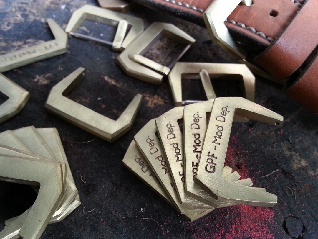 Handmad BRASS GPF Mod Dep Fibbia per Cinturini Panerai 24 mm Bordo ...