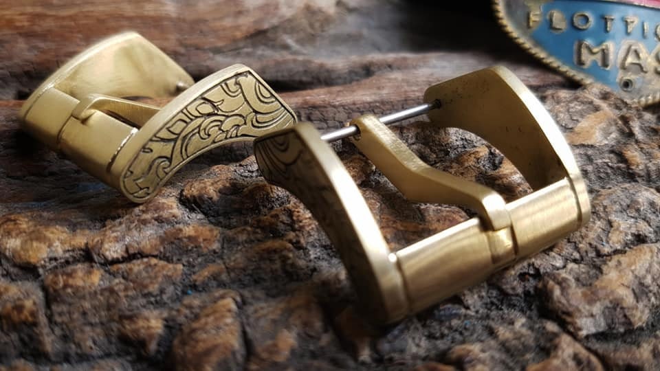 100% Handmade Engrave BRONZE Buckle for Panerai & All BRONZE | Etsy