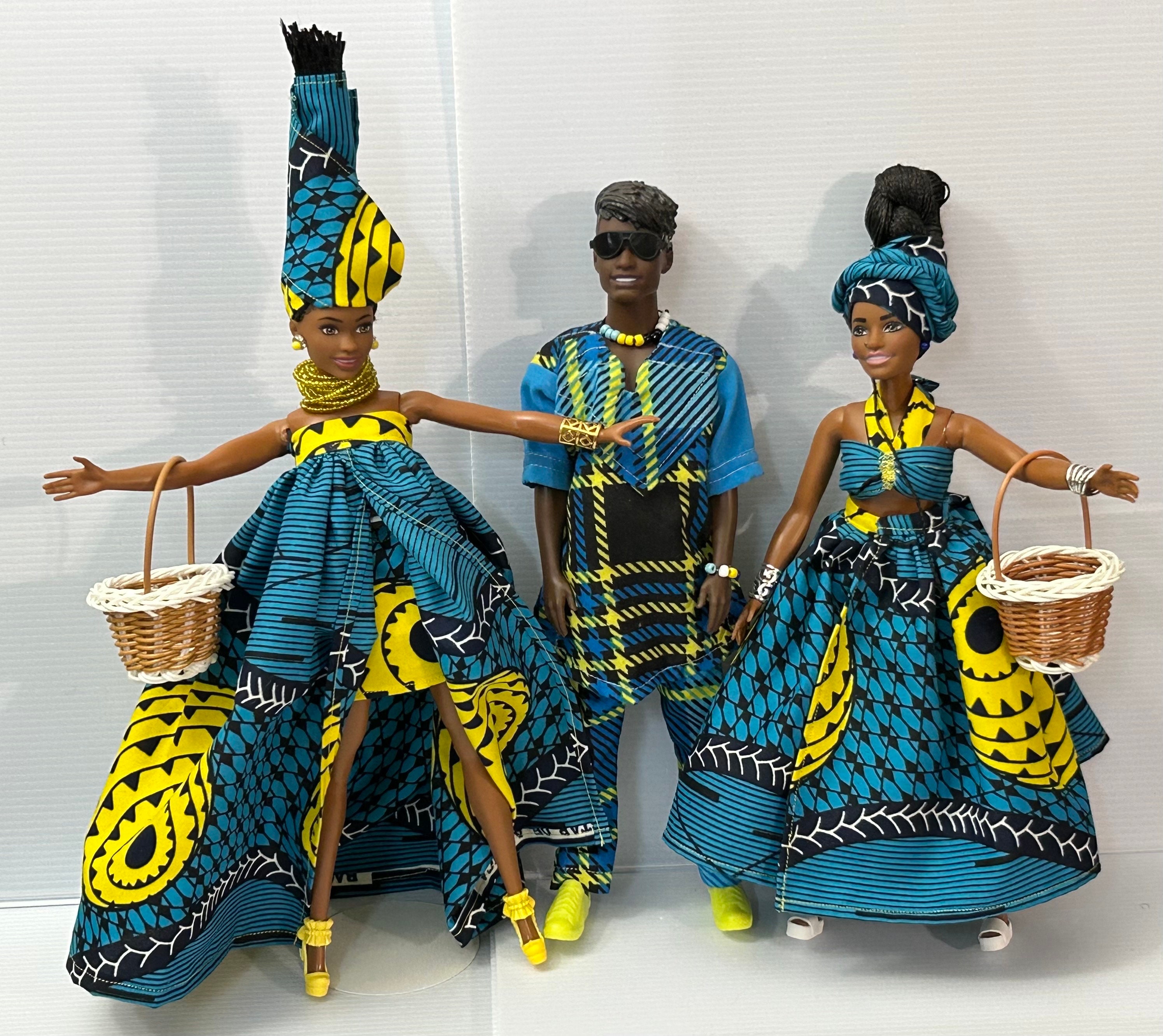 African American Fashionistas Barbies / Ken Dolls - Authentic African ...