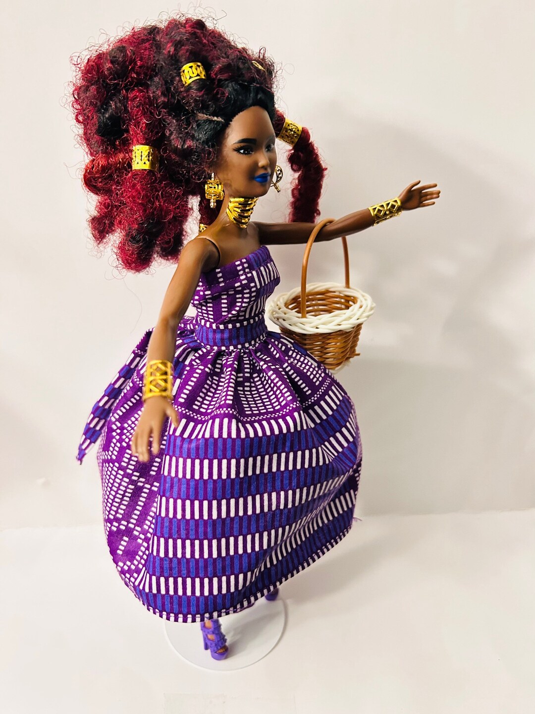 Beautiful African American Authentic Blue Lips Barbie Authentic African ...