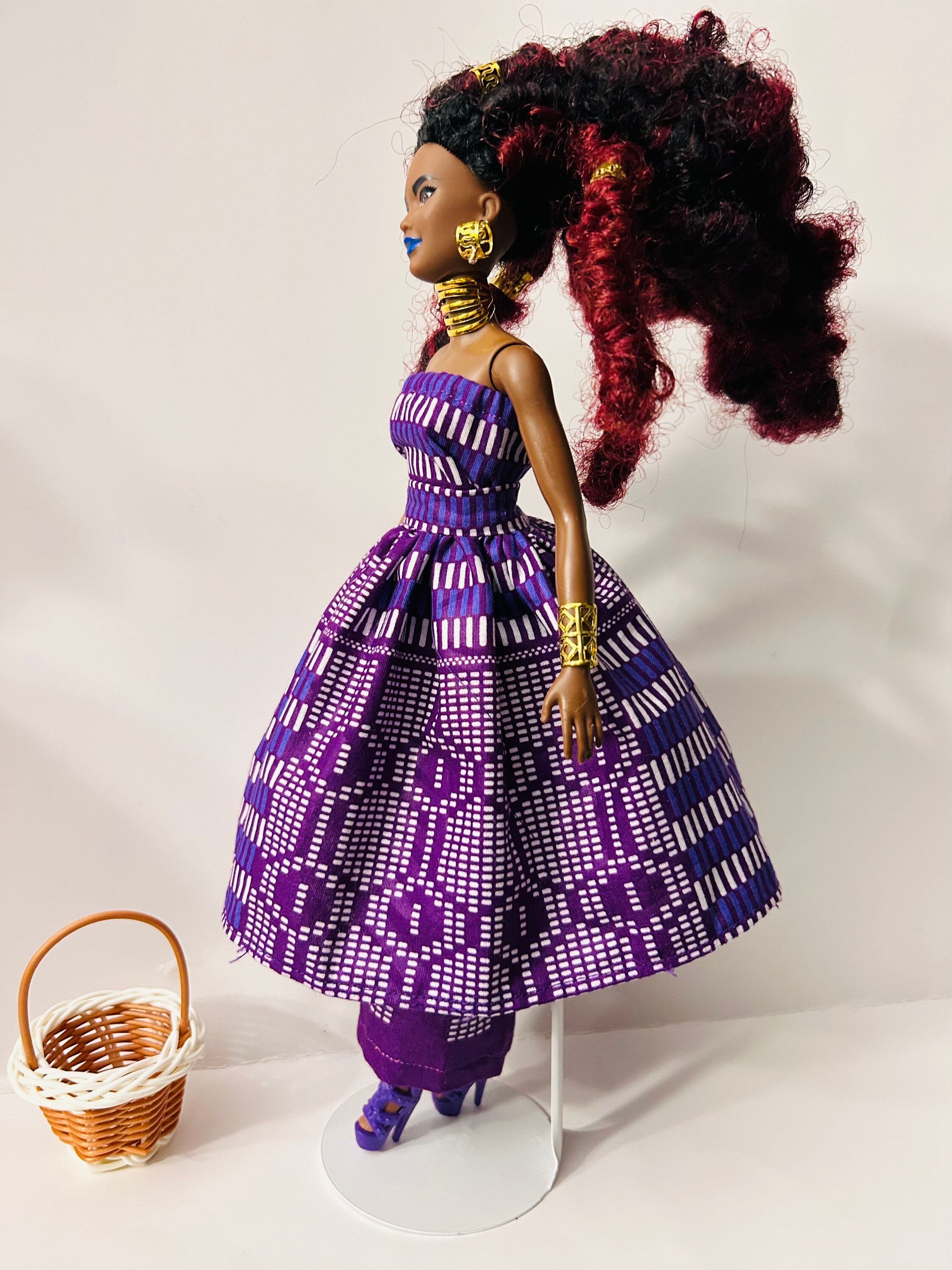 Beautiful African American Authentic Blue Lips Barbie Authentic African ...