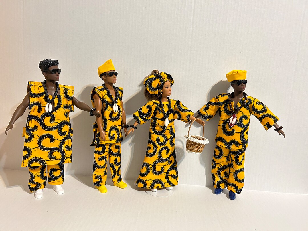 African Barbie & Ken Dolls – Re-dressed in Authentic African Attire - Etsy