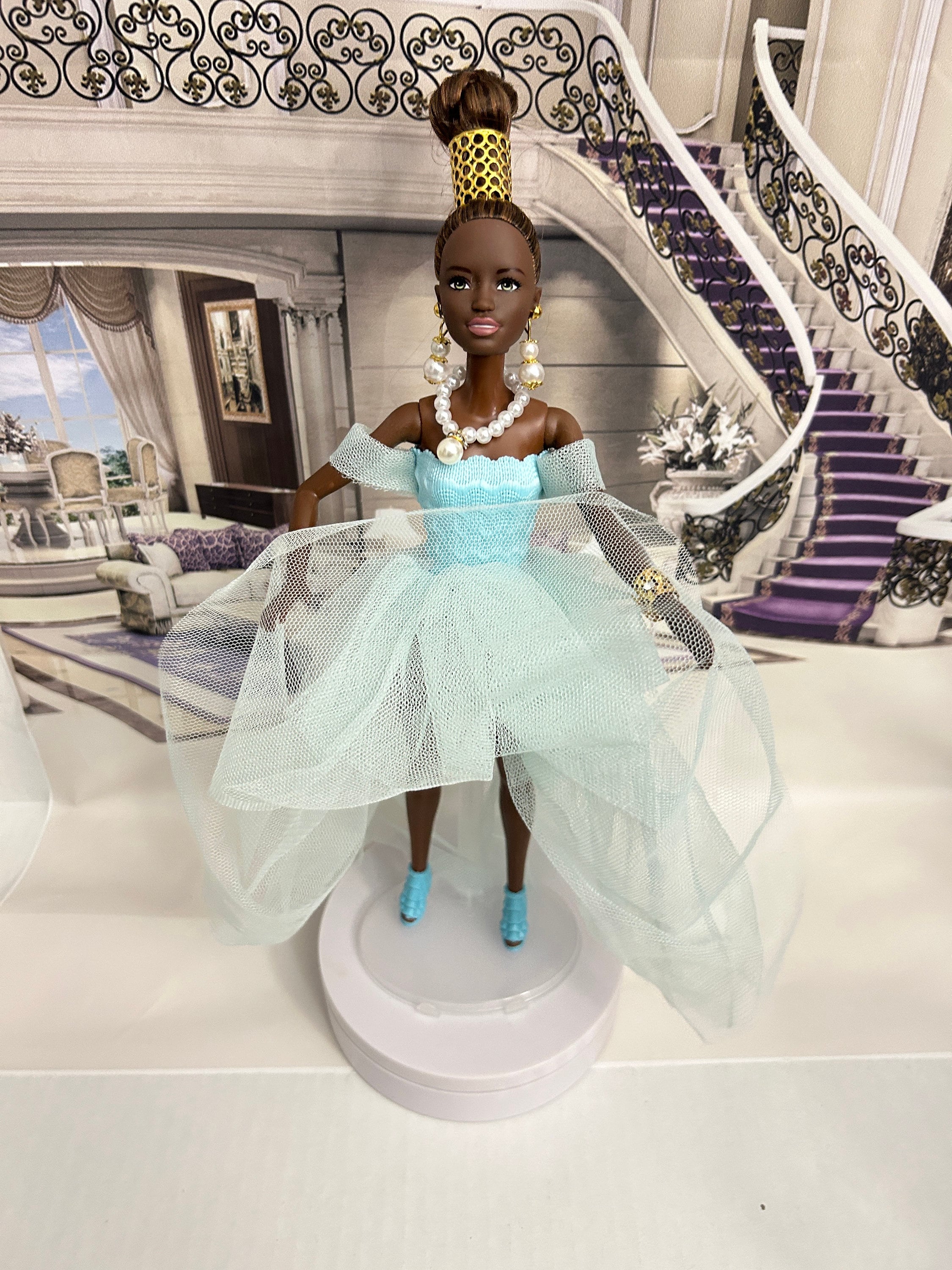 My Beautiful Dark-skinned Original Size Barbie Doll Re-clothed - Etsy