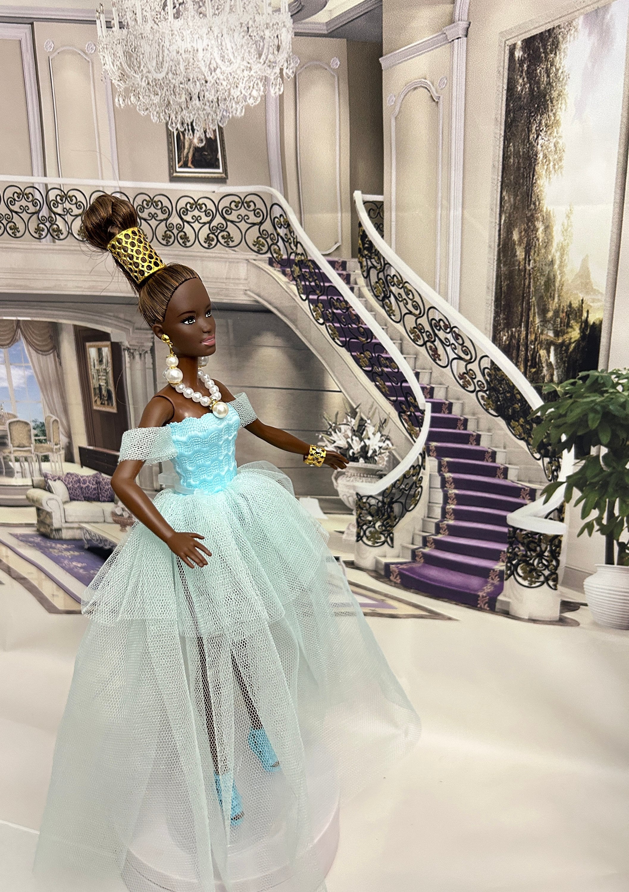 My Beautiful Dark-skinned Original Size Barbie Doll Re-clothed - Etsy