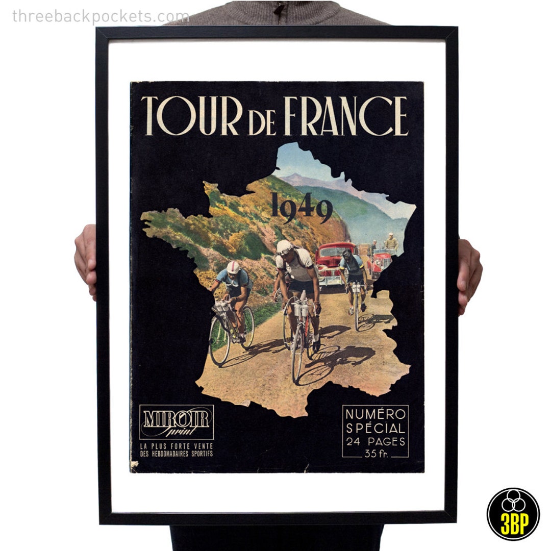 Large Tour De France 1949 Magazine Cover Print - Etsy