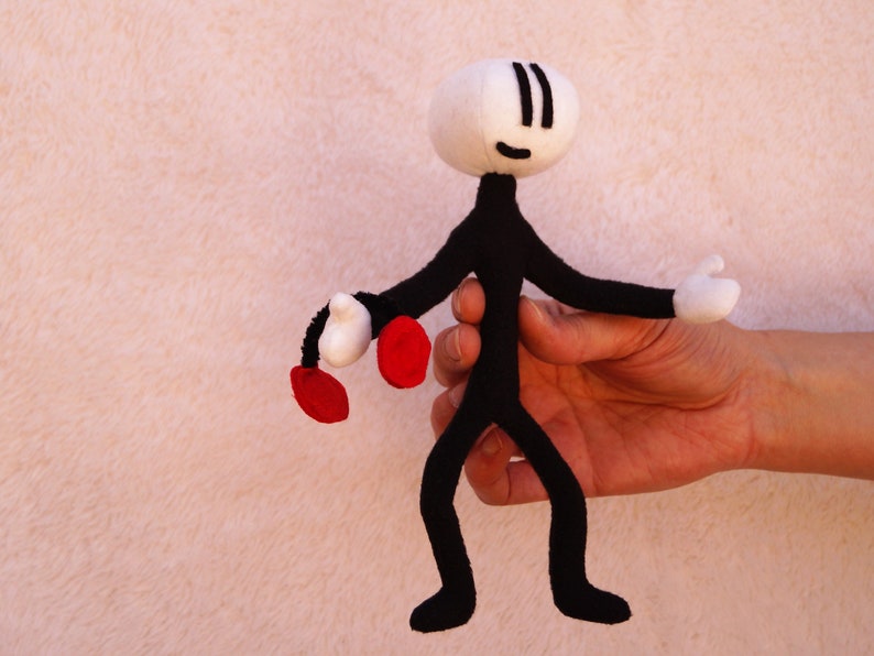 Henry Stickmin 9" Toy on a Wire Frame, With Headphones ( Inofficial ...