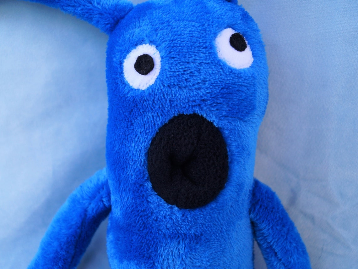 Blueman Plush Toy Monster Plushie Blue Man - Etsy