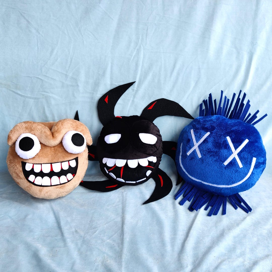 Roblox Doors Plush Set Handmade Screech With Glowing Eyes GEF Kookoo ...