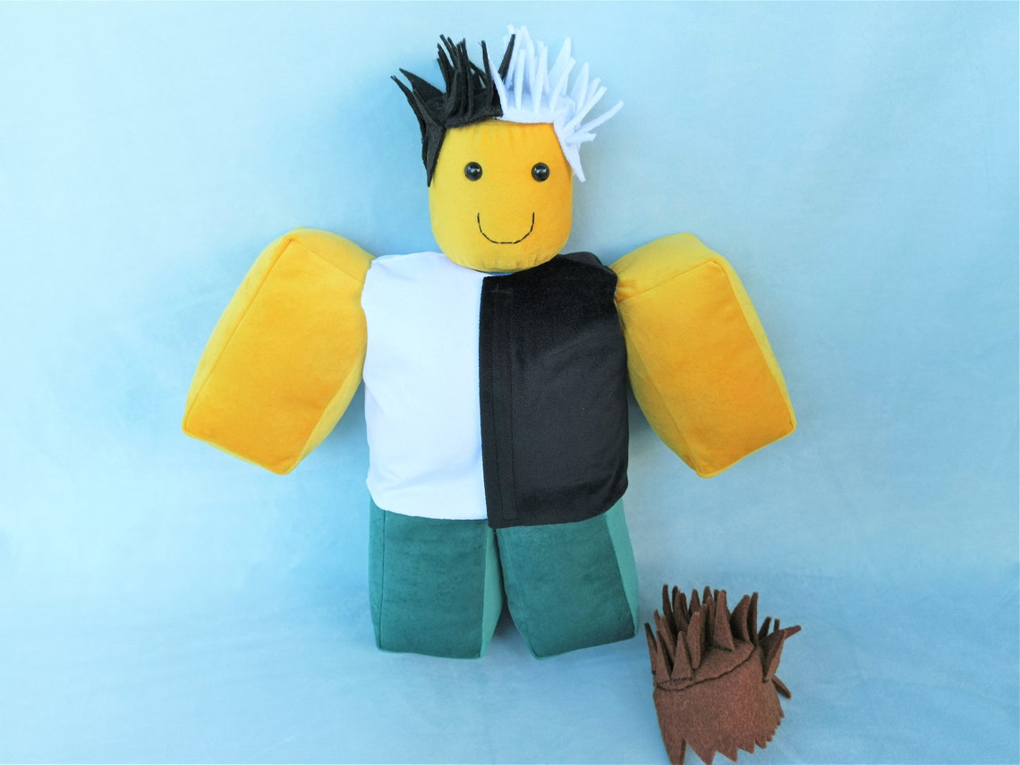 Roblox Noob Skin Hairstyle 2 Options Clothing Plush Toy Large - Etsy