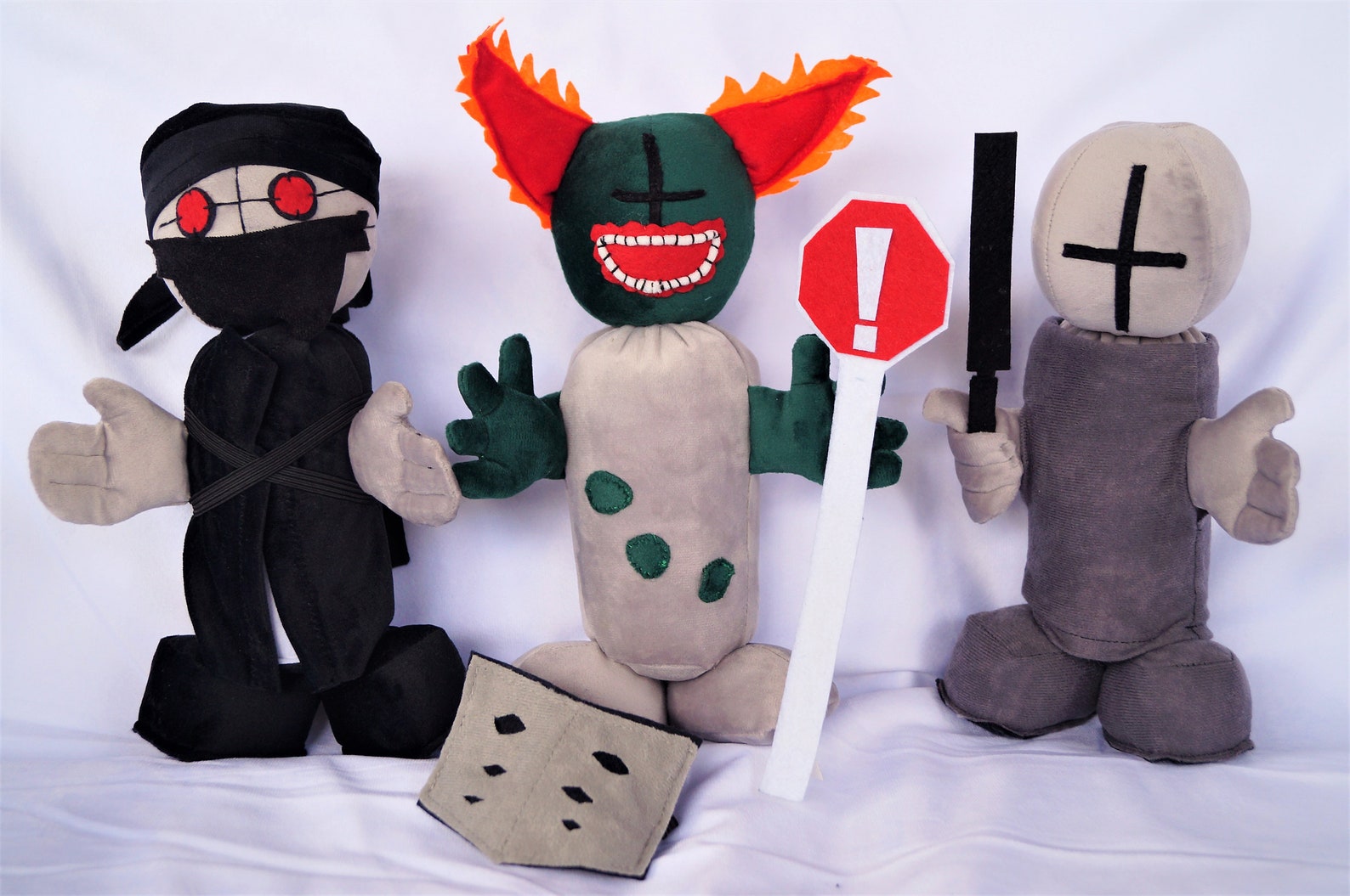 Tricky Hank and Grant Madness Combat Set Plush Toy SCP Monster Toy - Etsy