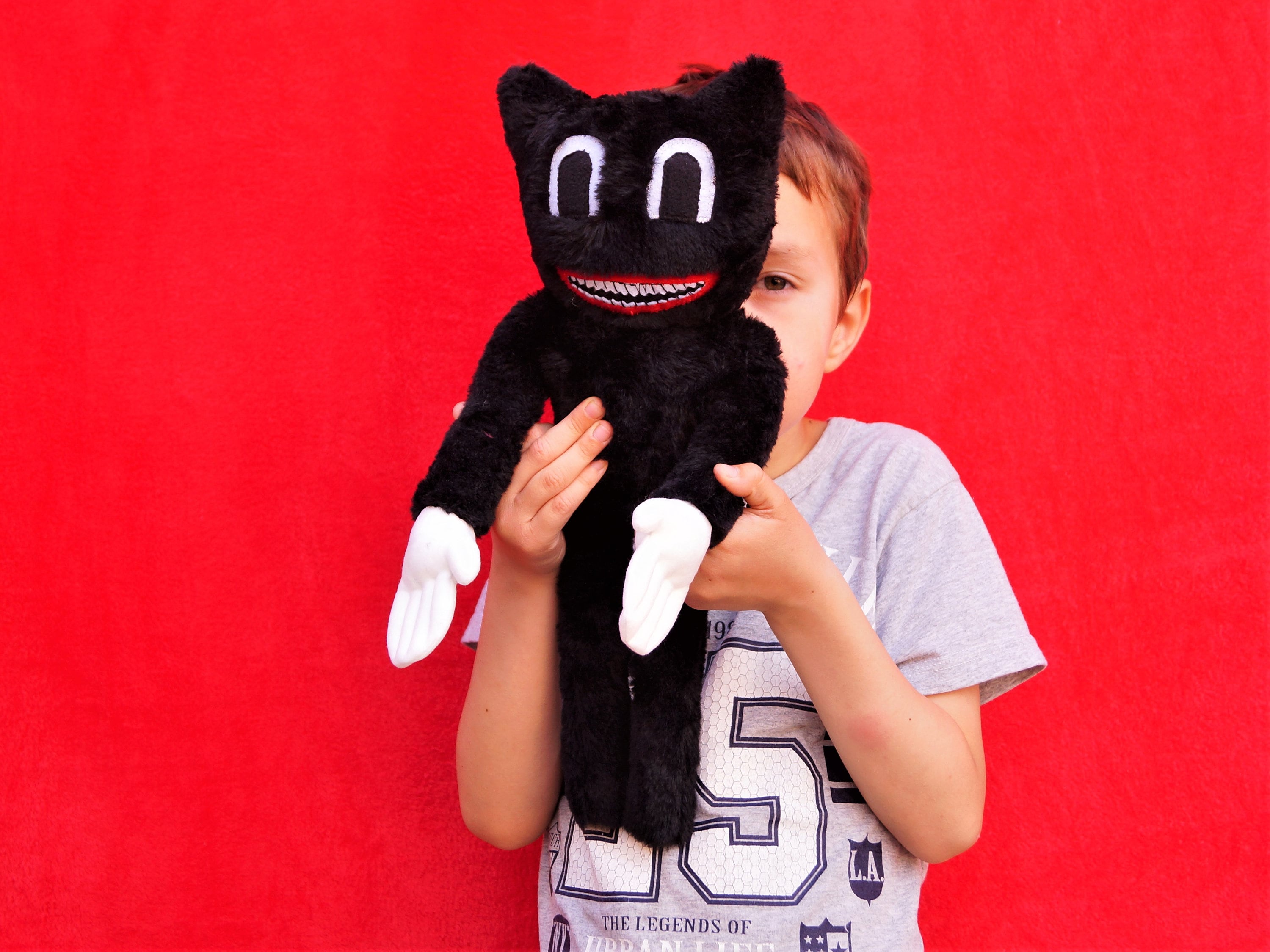 Cartoon Cat 16" Plush Toy Monster Plush Toy - Etsy