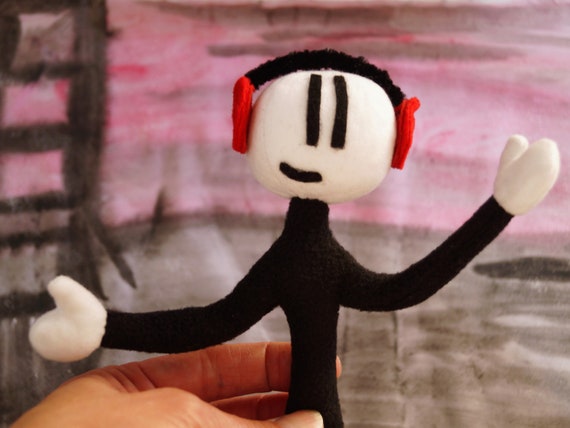 Henry Stickmin 9 Toy on a Wire Frame With Headphones - Etsy