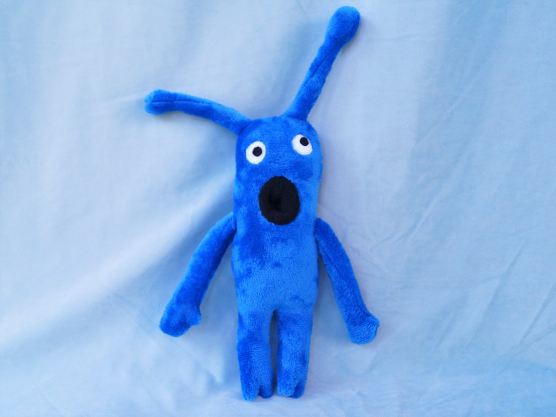 Blueman Plush Toy Monster Plushie Blue Man - Etsy