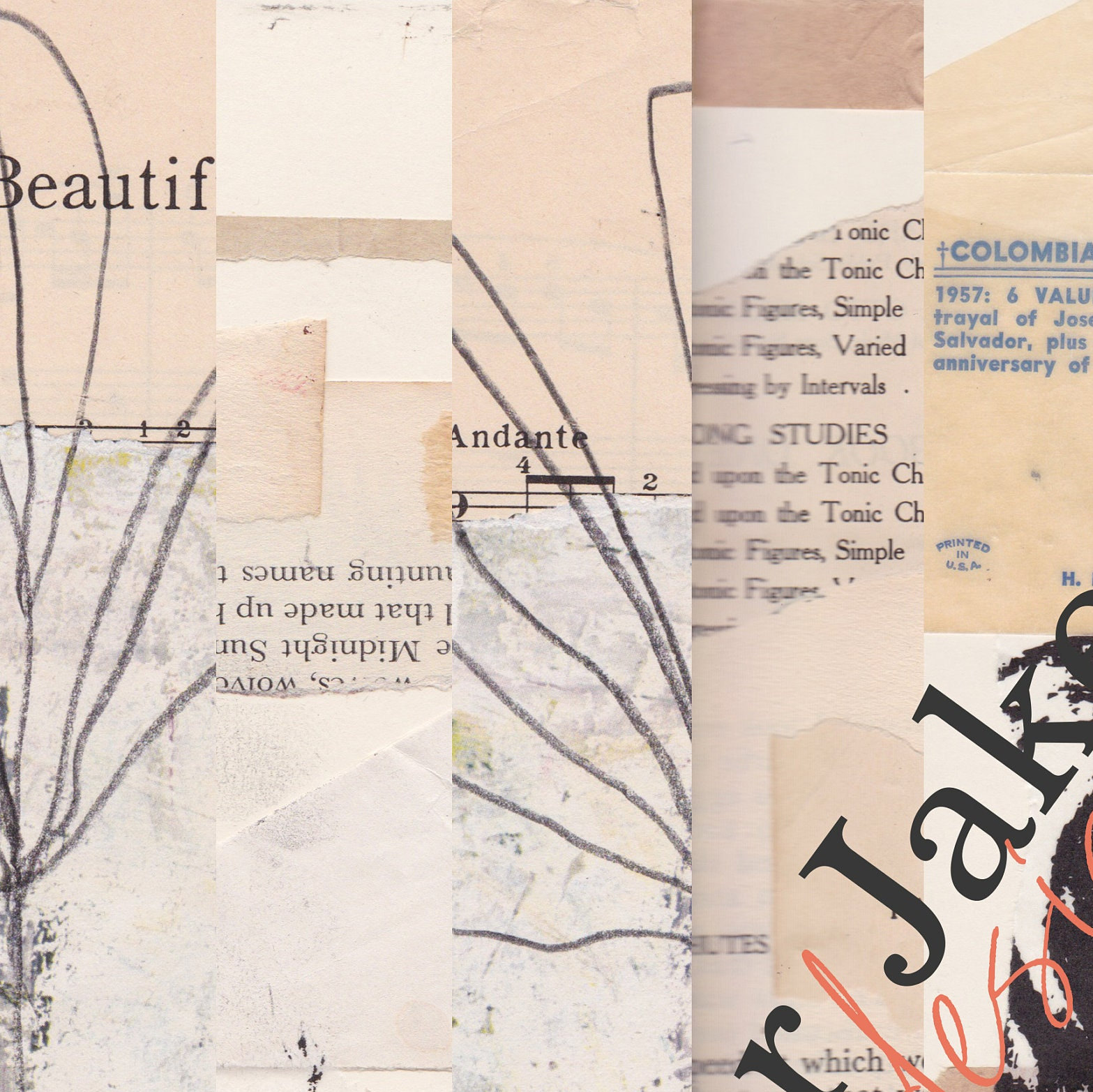 Artistic Collage Paper - Vintage Digital Download, Antique Paper ...