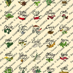 Spice Labels Hand-drawn Colorful Cute Labels for Spice Jars - Etsy