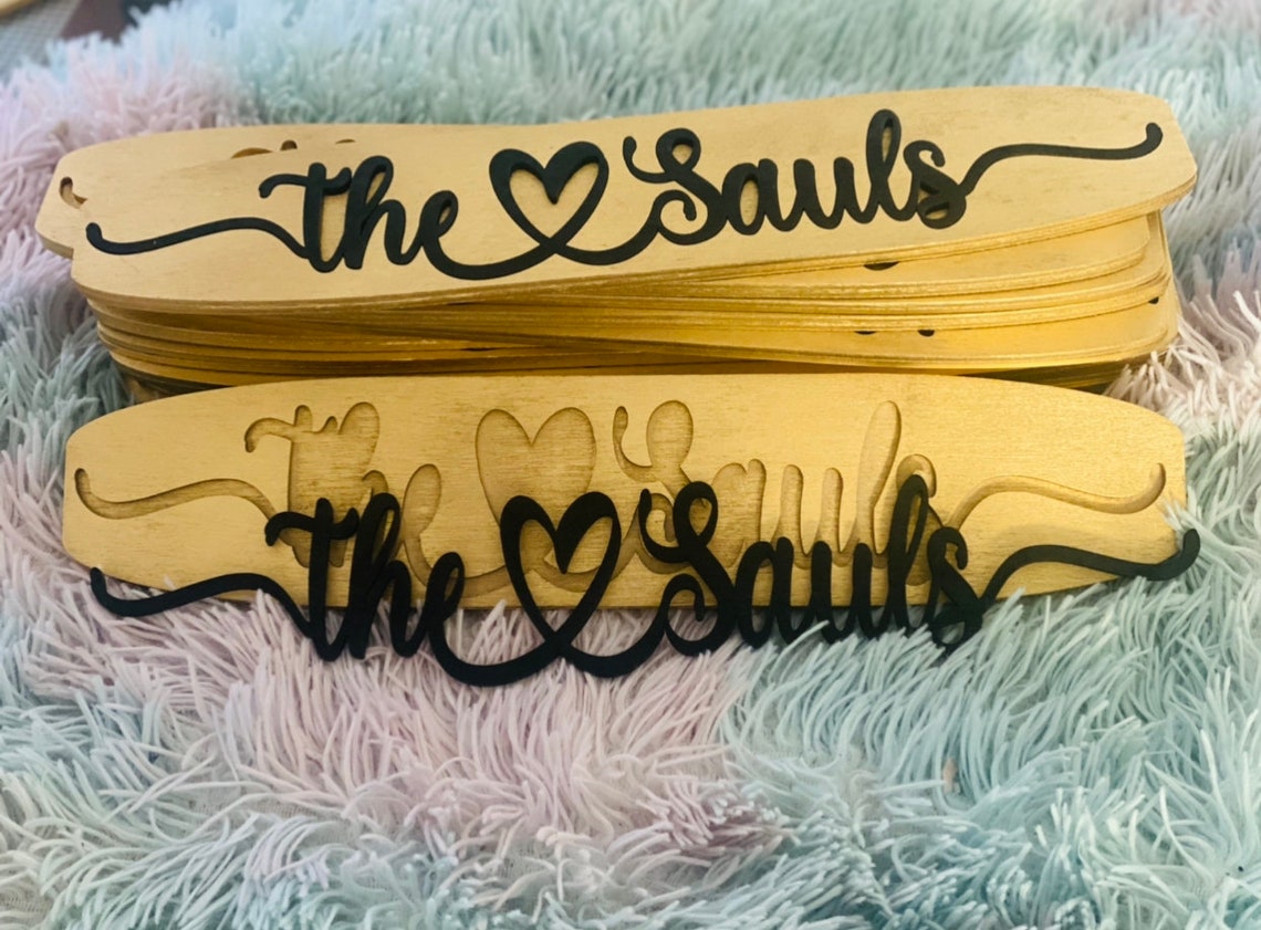 Personalized Table Setting Name Card set of 25 Wedding - Etsy