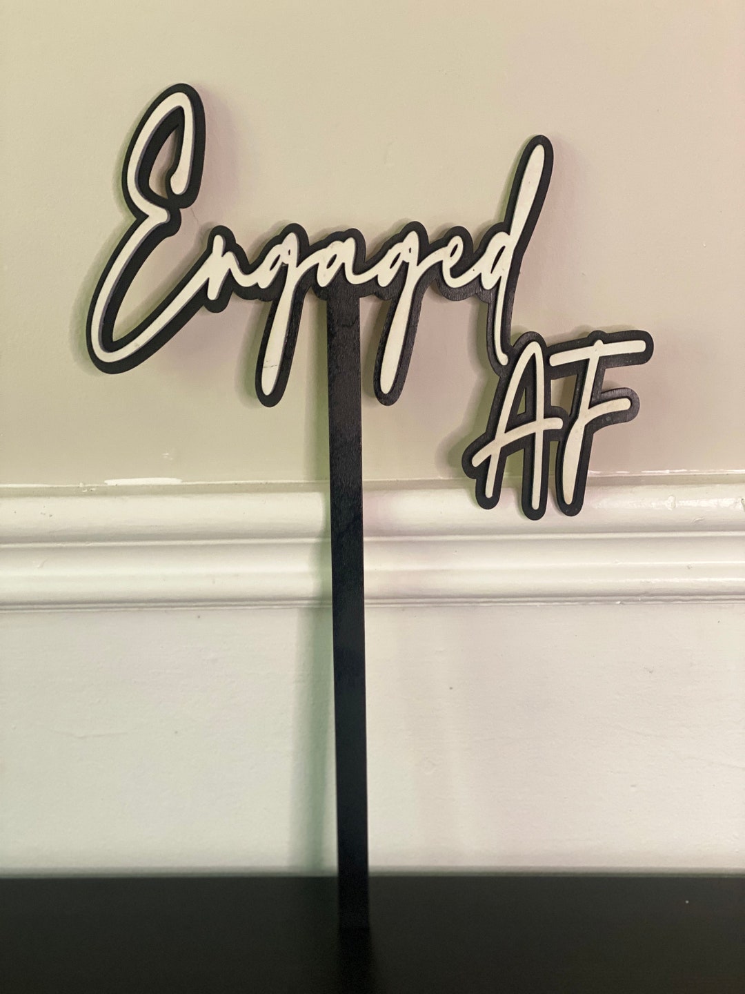 Engaged AF Photo Prop | Photo Booth Props | Party Photo Props | Wedding ...