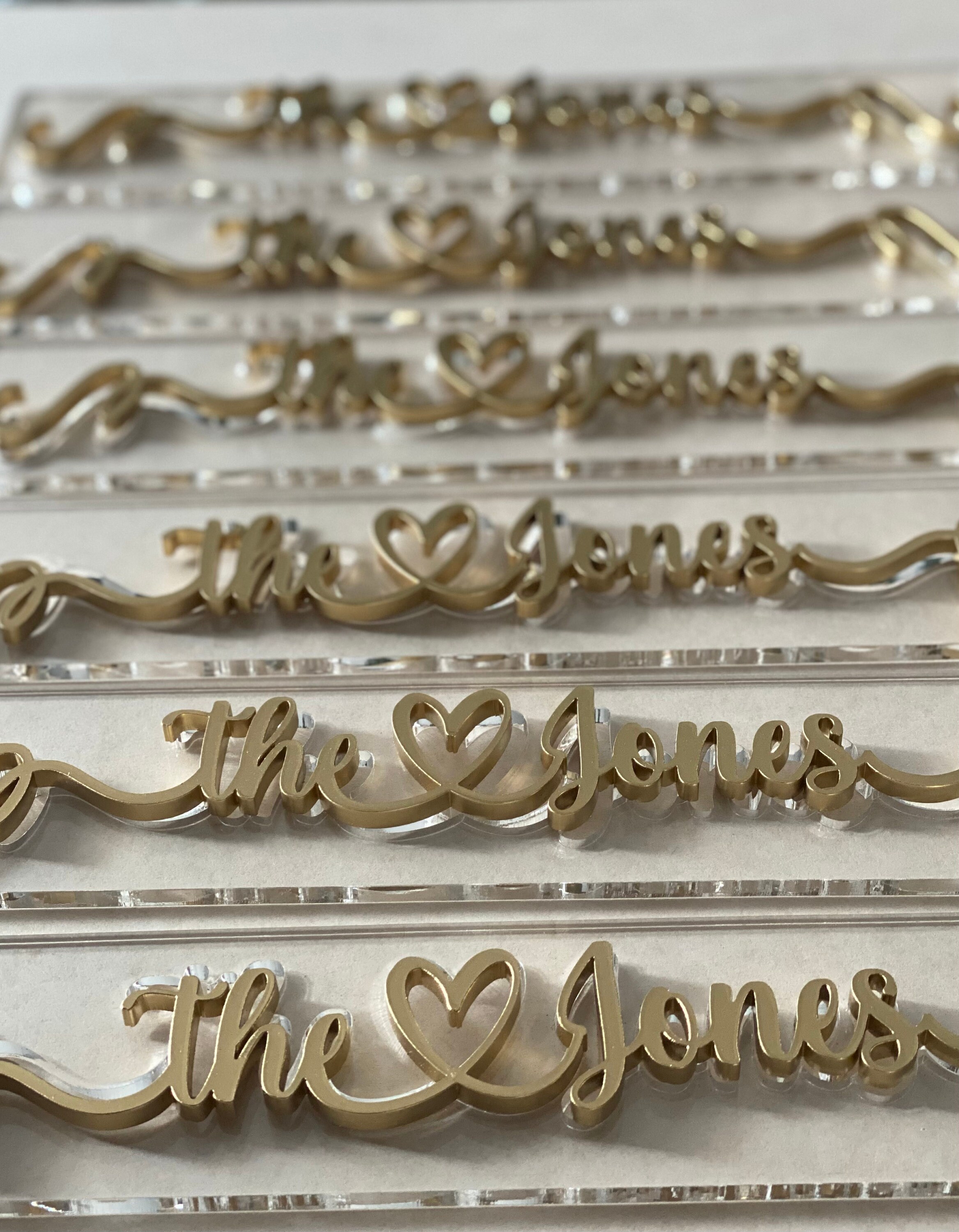 Personalized Table Setting Name Card set of 25 Wedding - Etsy