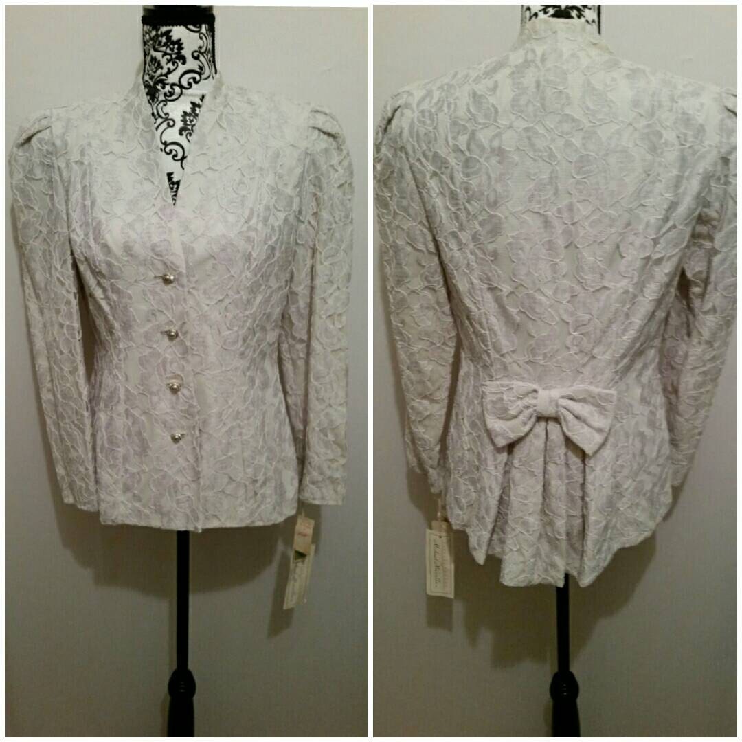 Barbara Chodos for Michael Marcello LTD Size 10 Lace White Blazer - Etsy