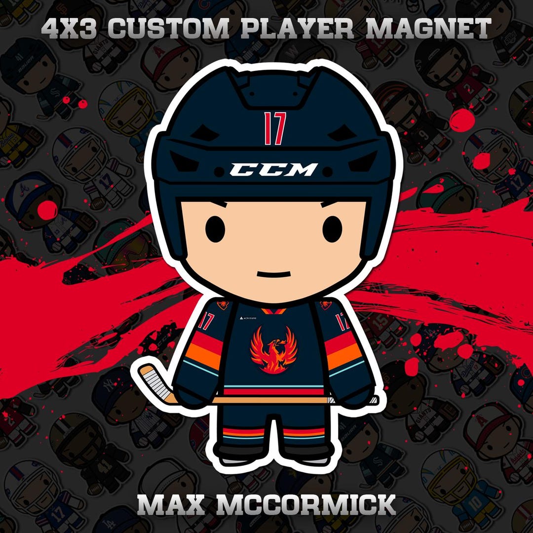 4x3 Custom Player Magnet - Max Mccormick - Etsy