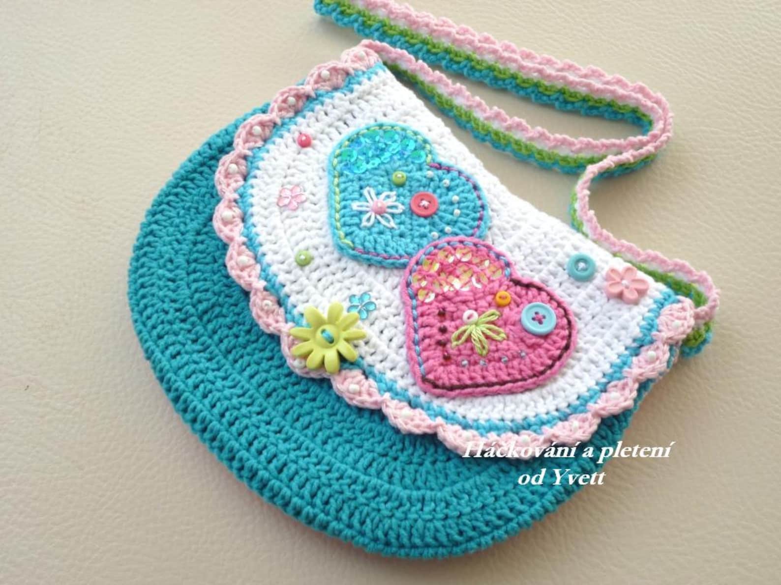 PATTERN - Handbag for Little Girls - Crochet Pattern, Purse, Bag, PDF ...
