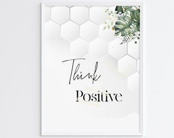 Positive Message Wall Art - Etsy