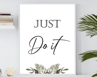 Just Do It Poster - Etsy