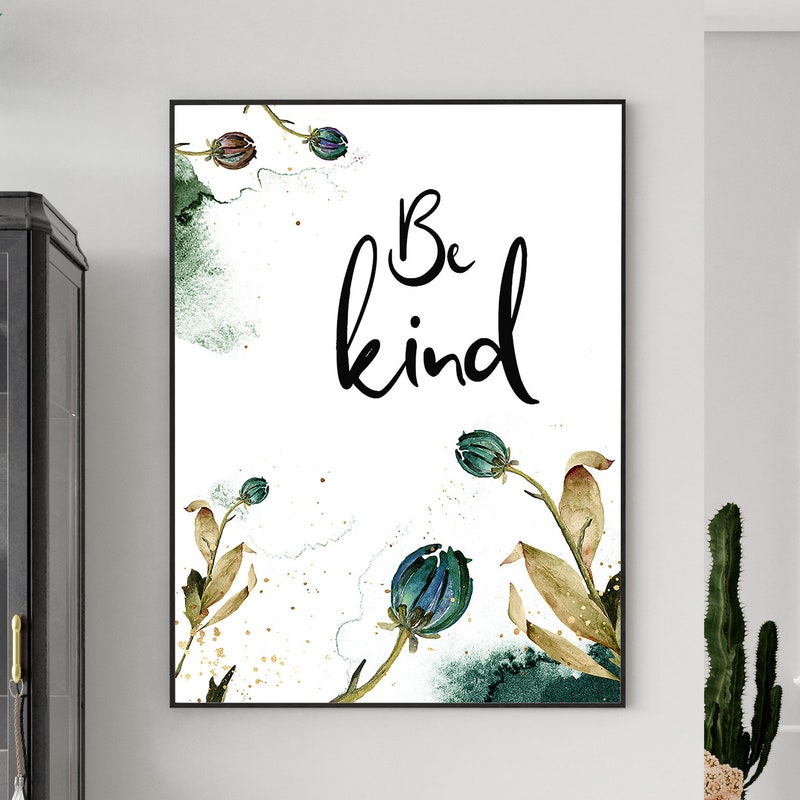 Be Kind Poster - Etsy