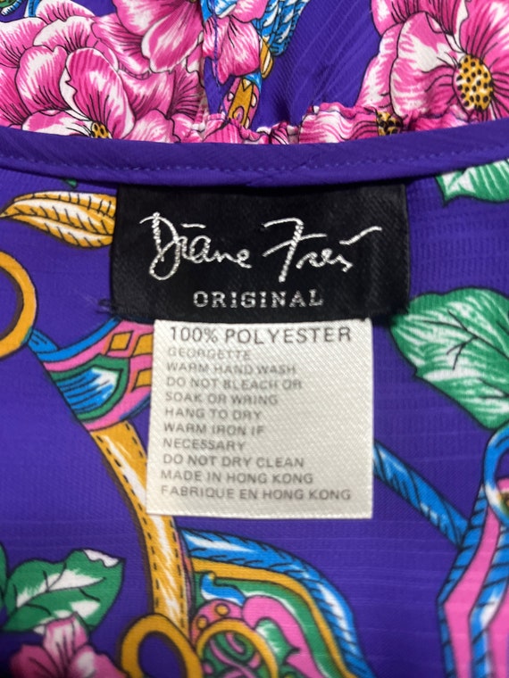 80’s Designer Diane Freis Purple Dress - Gem