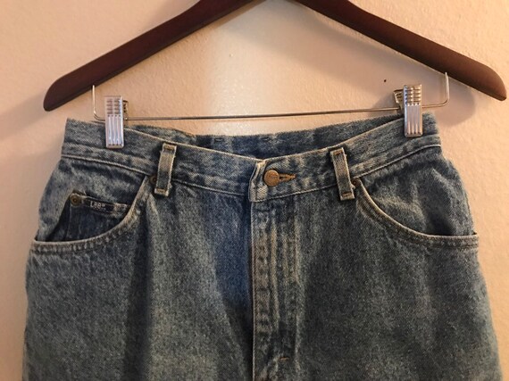1980's Lee High Waist Back Yoke Jeans - Gem